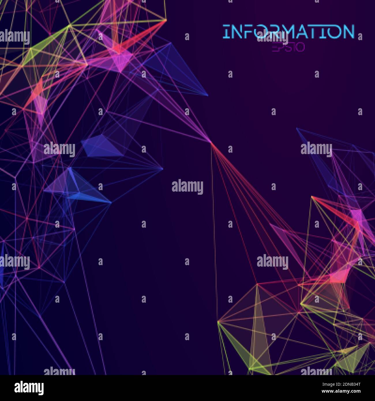 Colorful data abstract infographic. Data sorting color flow. Bigdata ...