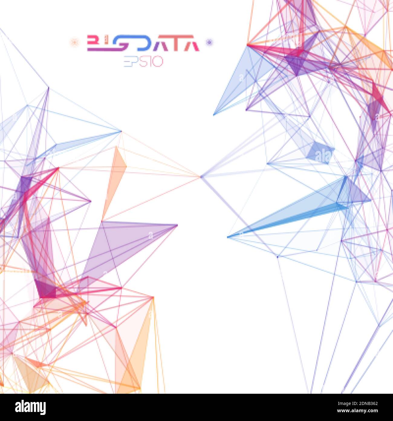 Colorful data abstract infographic. Data sorting color flow. Bigdata ...
