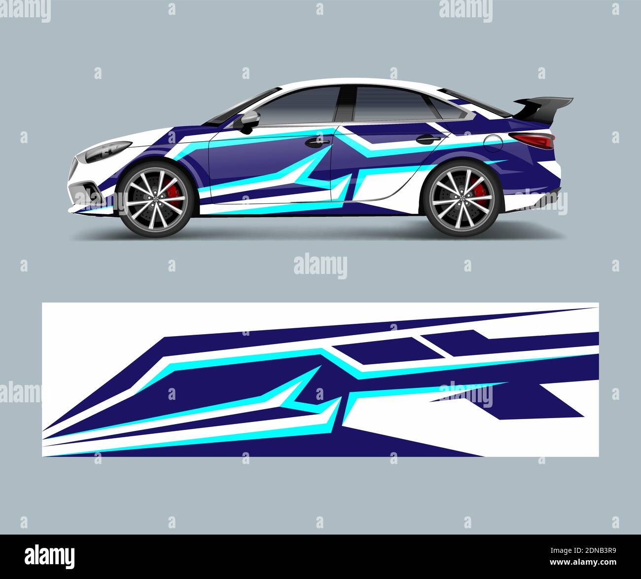 Car decal vector, graphic abstract racing designs for vehicle Sticker ...