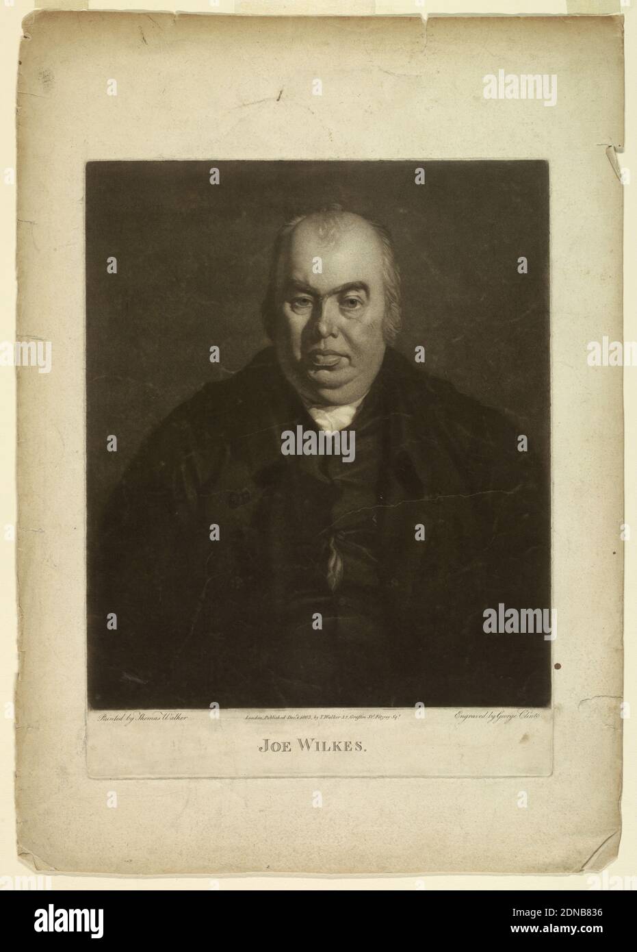 Portrait of Joe Wilkes, George Clint, British, 1770 - 1854, Thomas ...