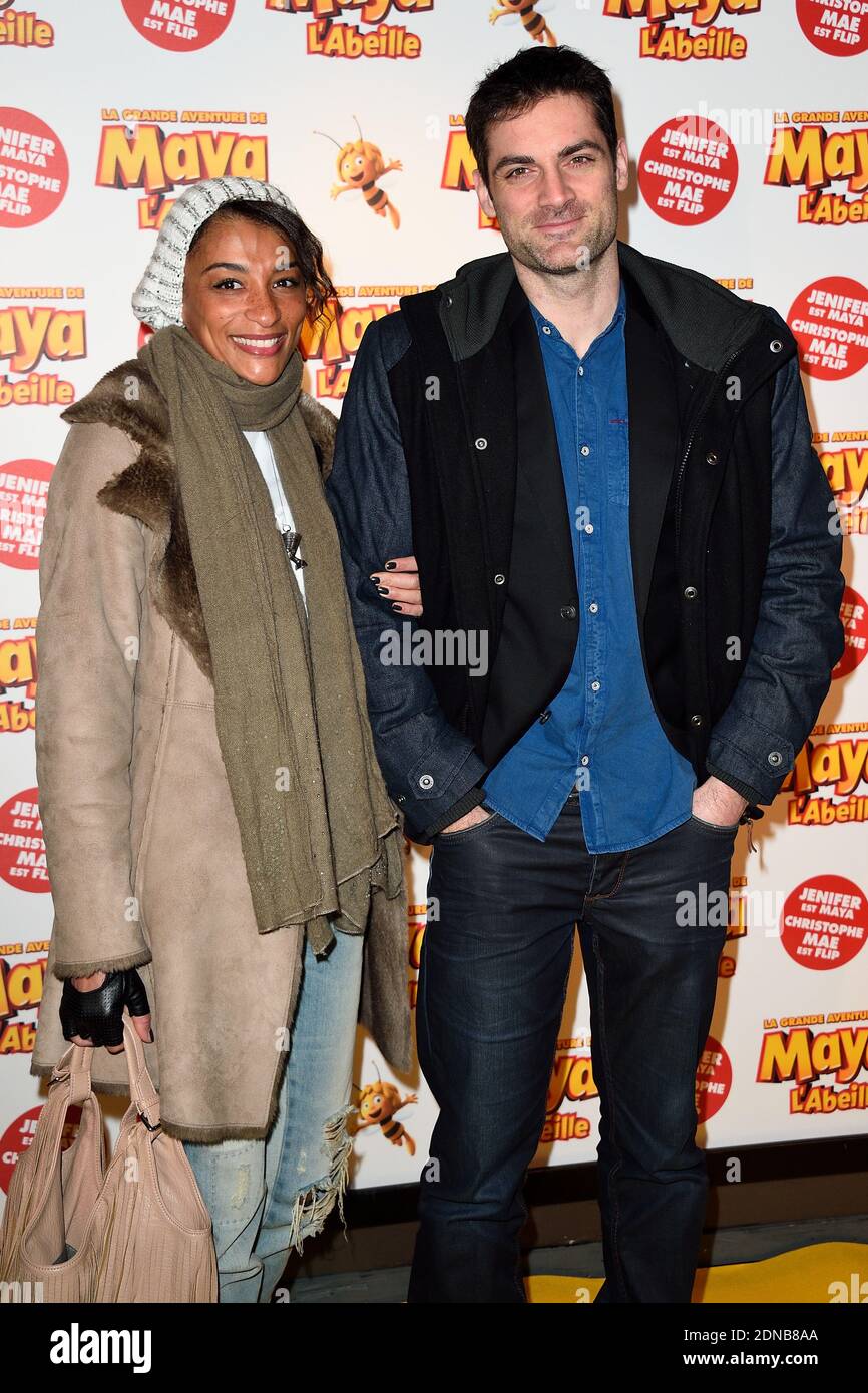 Gil Alma and his girlfriend Aminata attending the premiere of La grande ...