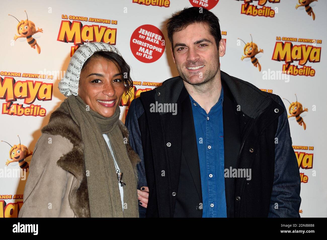 Gil Alma and his girlfriend Aminata attending the premiere of La grande ...