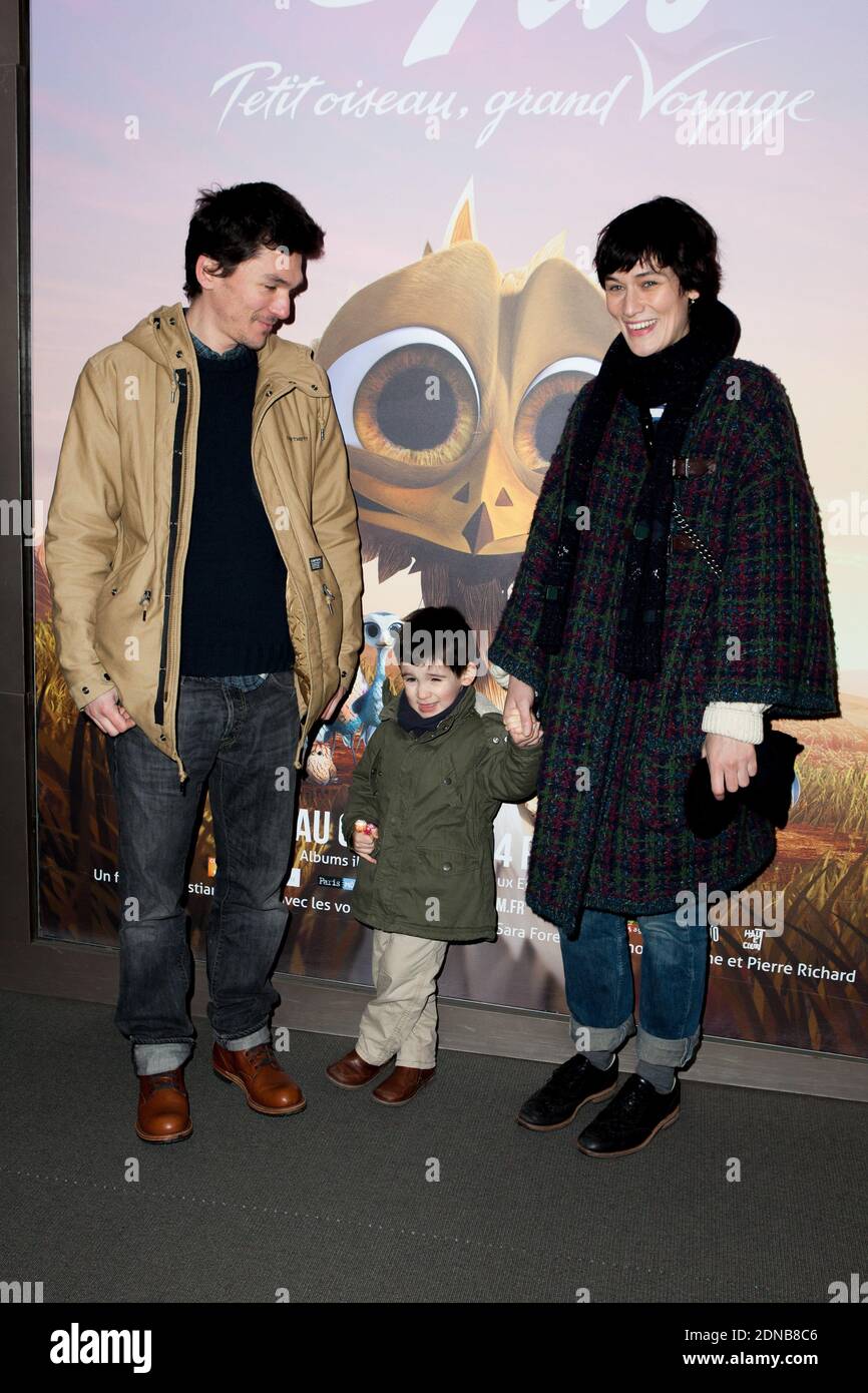 Clotilde Hesme with her family attending the french premiere of the ...