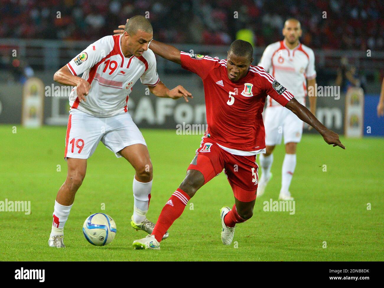 During the 2015 Orange Africa Cup of Nations Quart Final soccer match ...