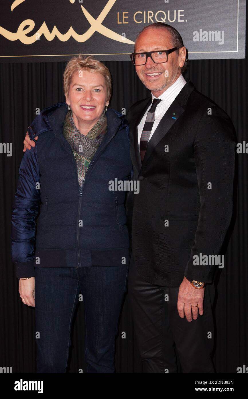 Elise Lucet and Alain Pacherie attending Ceremony of "Festival Mondial ...