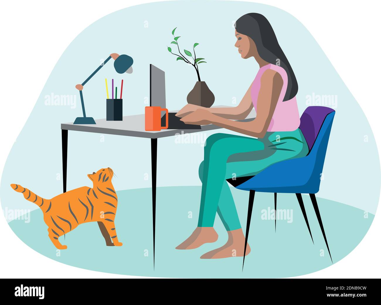 Study home Stock Vector Images - Alamy