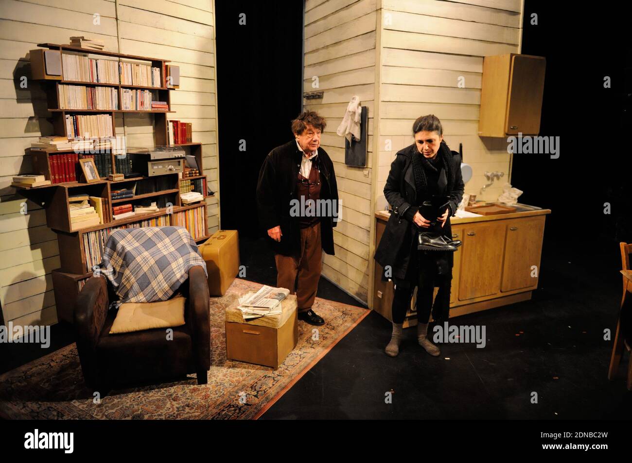 Marcel Marechal and Nathalie Newman during a presentation of Israel ...