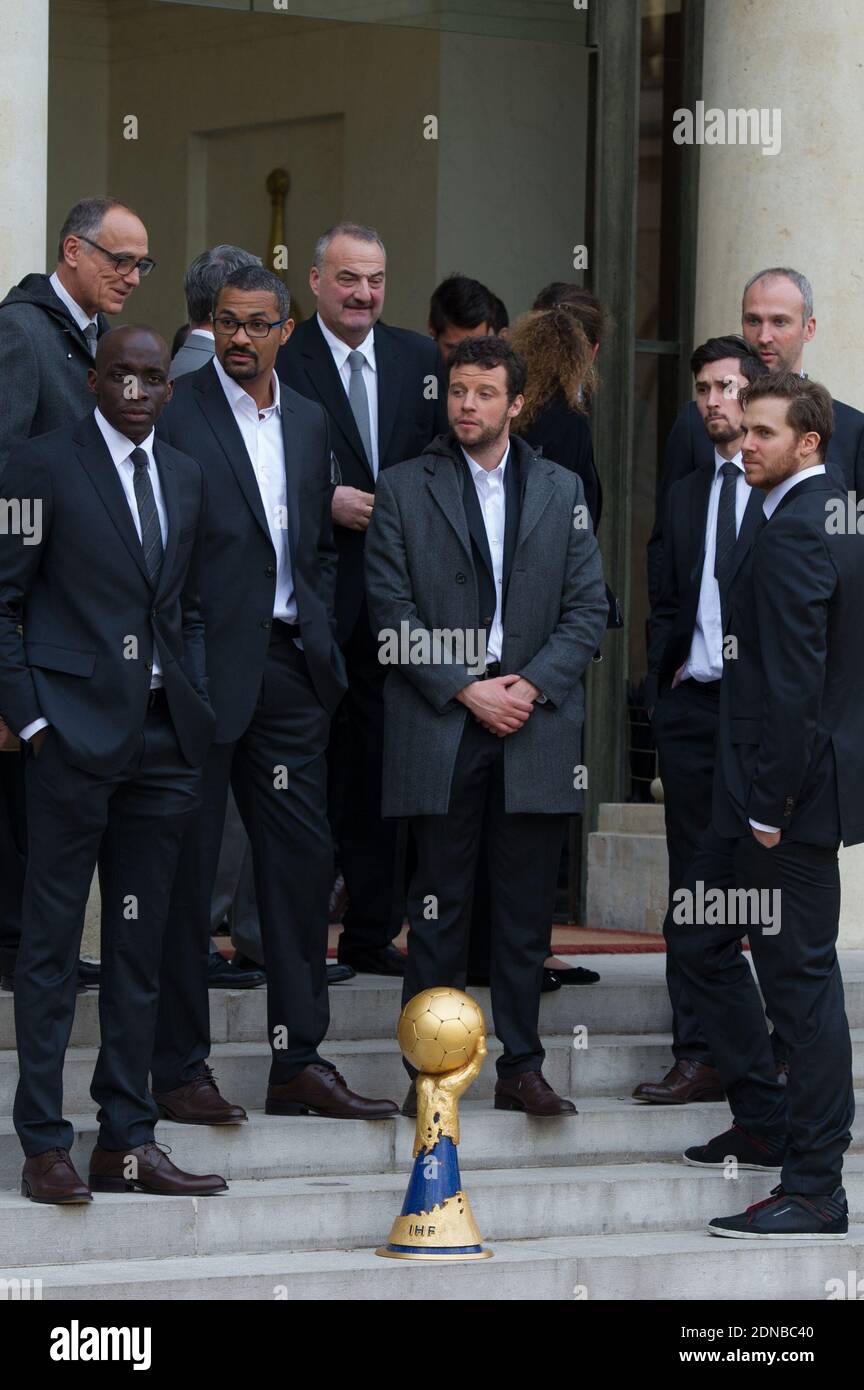 Handball French Team World Champion Tittle 2015 at the Palais de l ...