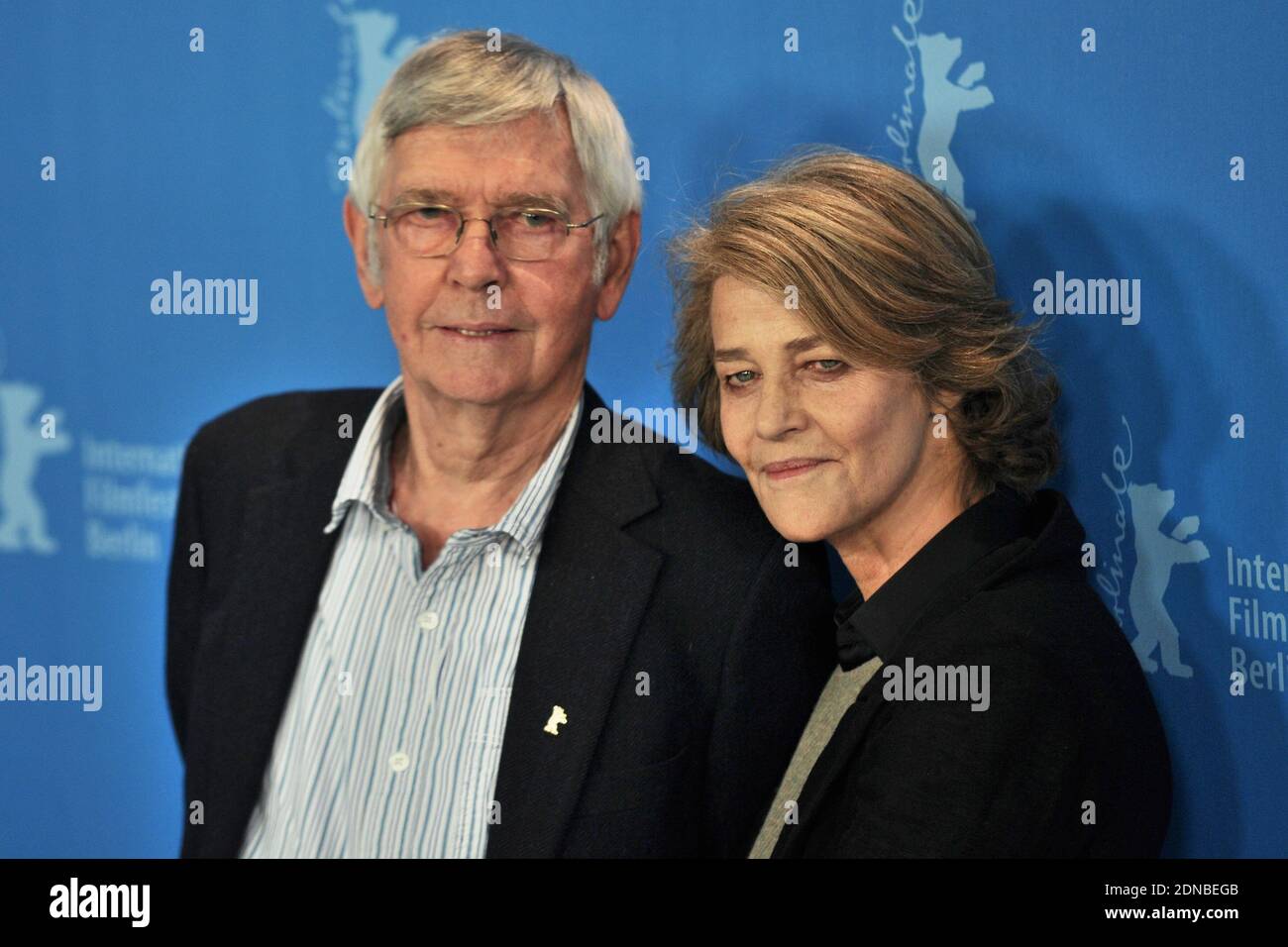 Tom Courtenay and Charlotte Rampling attending the '45 Years' photocall ...