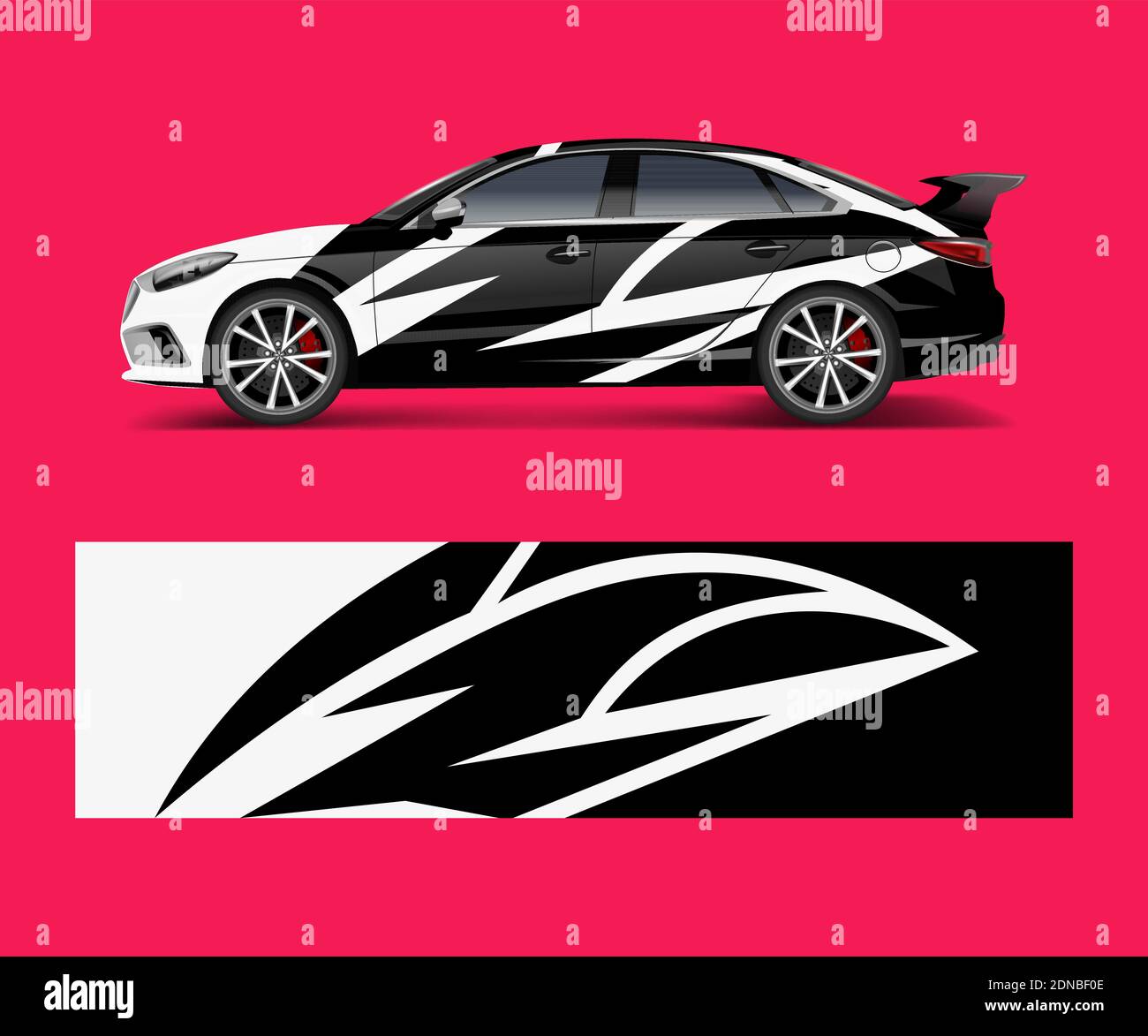 abstract Racing graphic vector for sport car wrap design Stock Vector ...