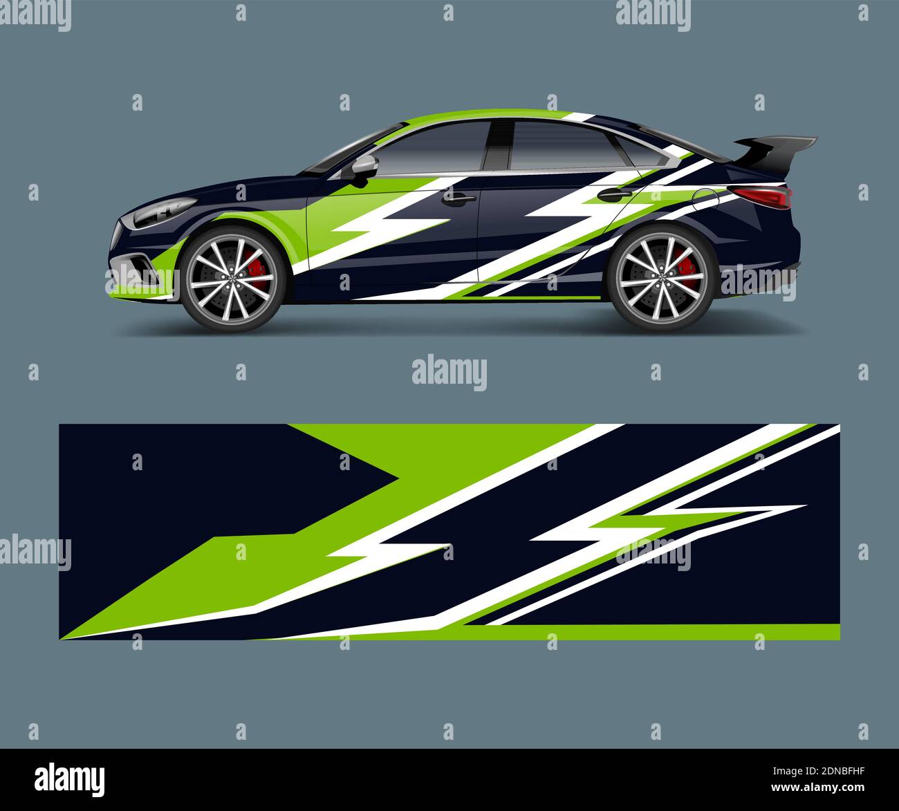 Company branding Car decal wrap design vector. Graphic abstract shapes ...