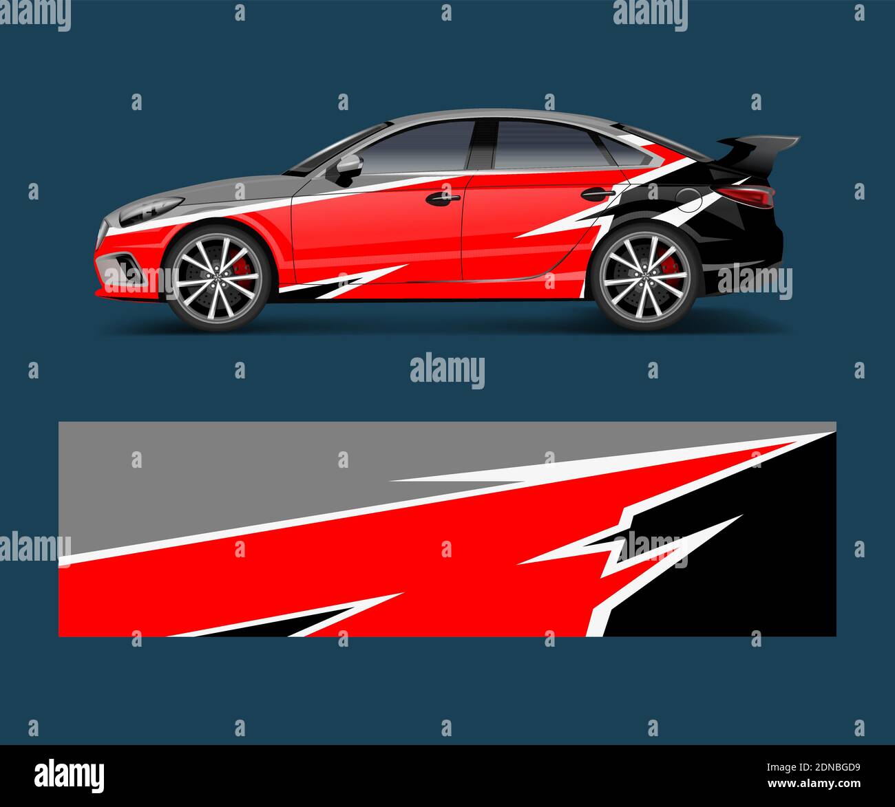 Car decal graphic vector wrap vinyl sticker. Graphic abstract wave ...