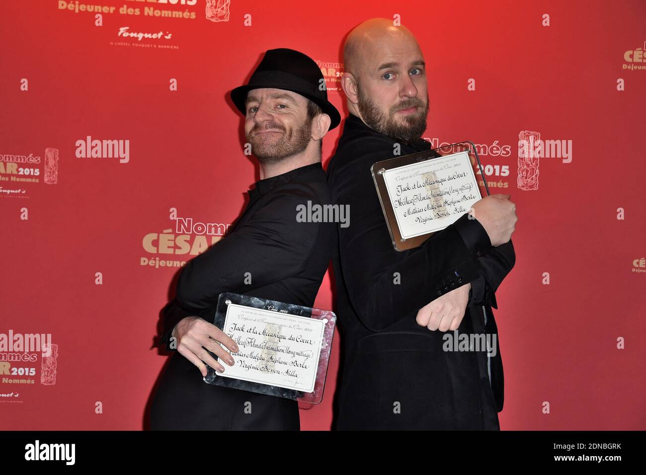 Mathias Malzieu and Stephane Berla arriving at the 40th annual Cesar ...