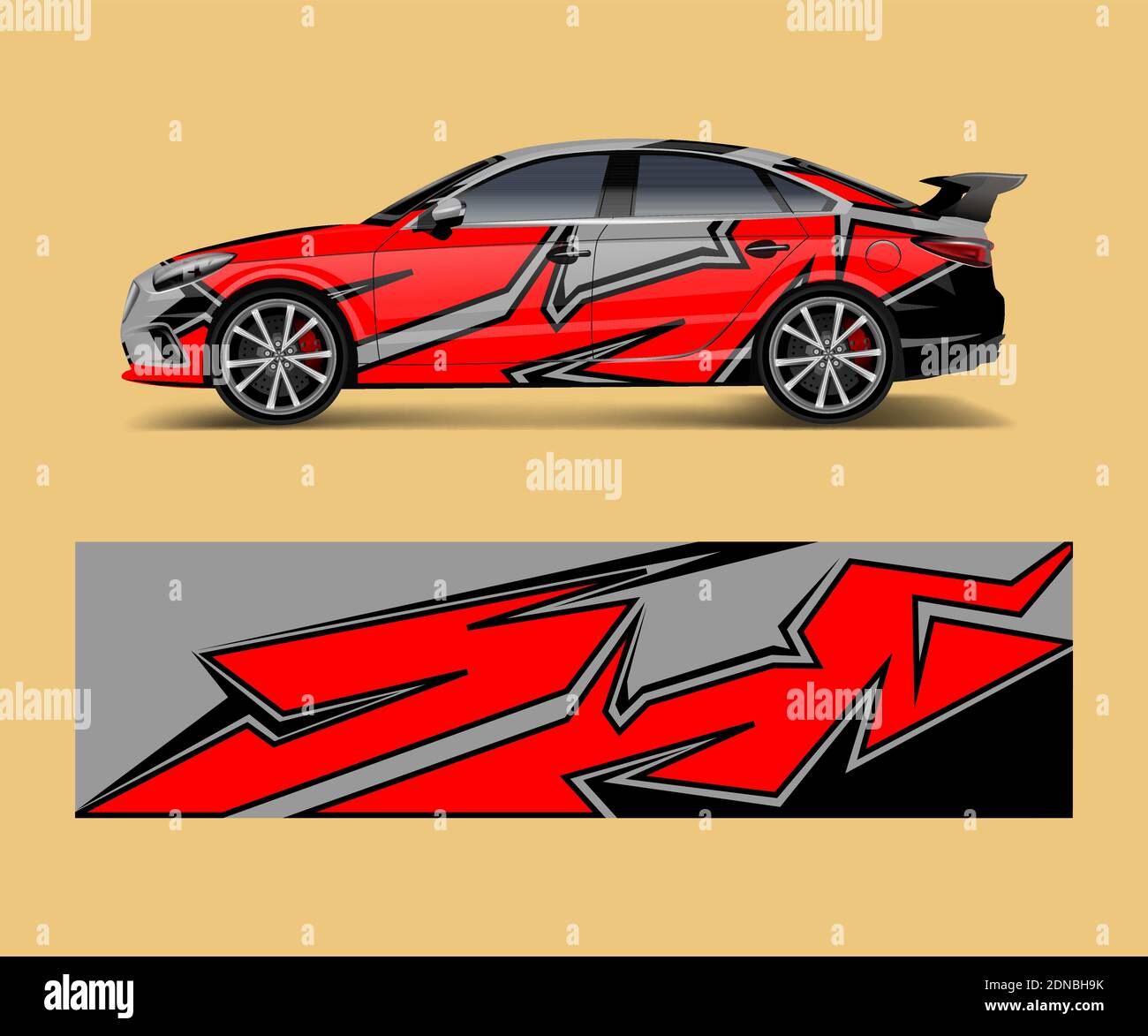 Sport car racing wrap design. vector design. abstract Racing graphic ...