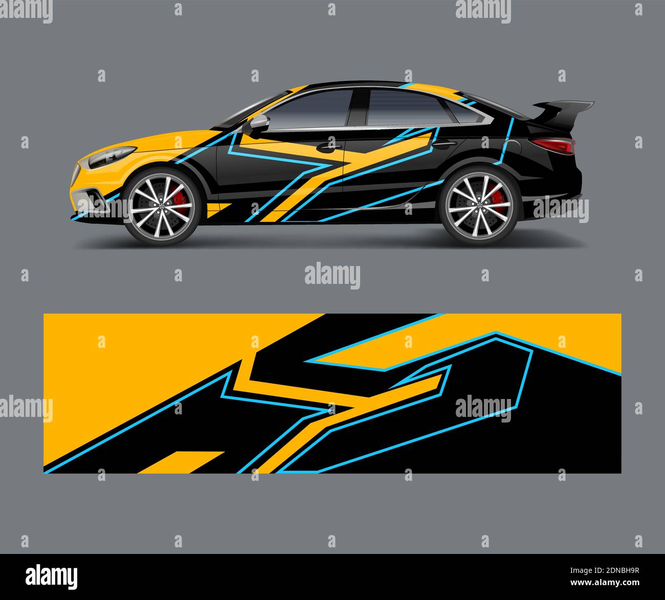 Black and yellow livery Stock Vector Images - Alamy