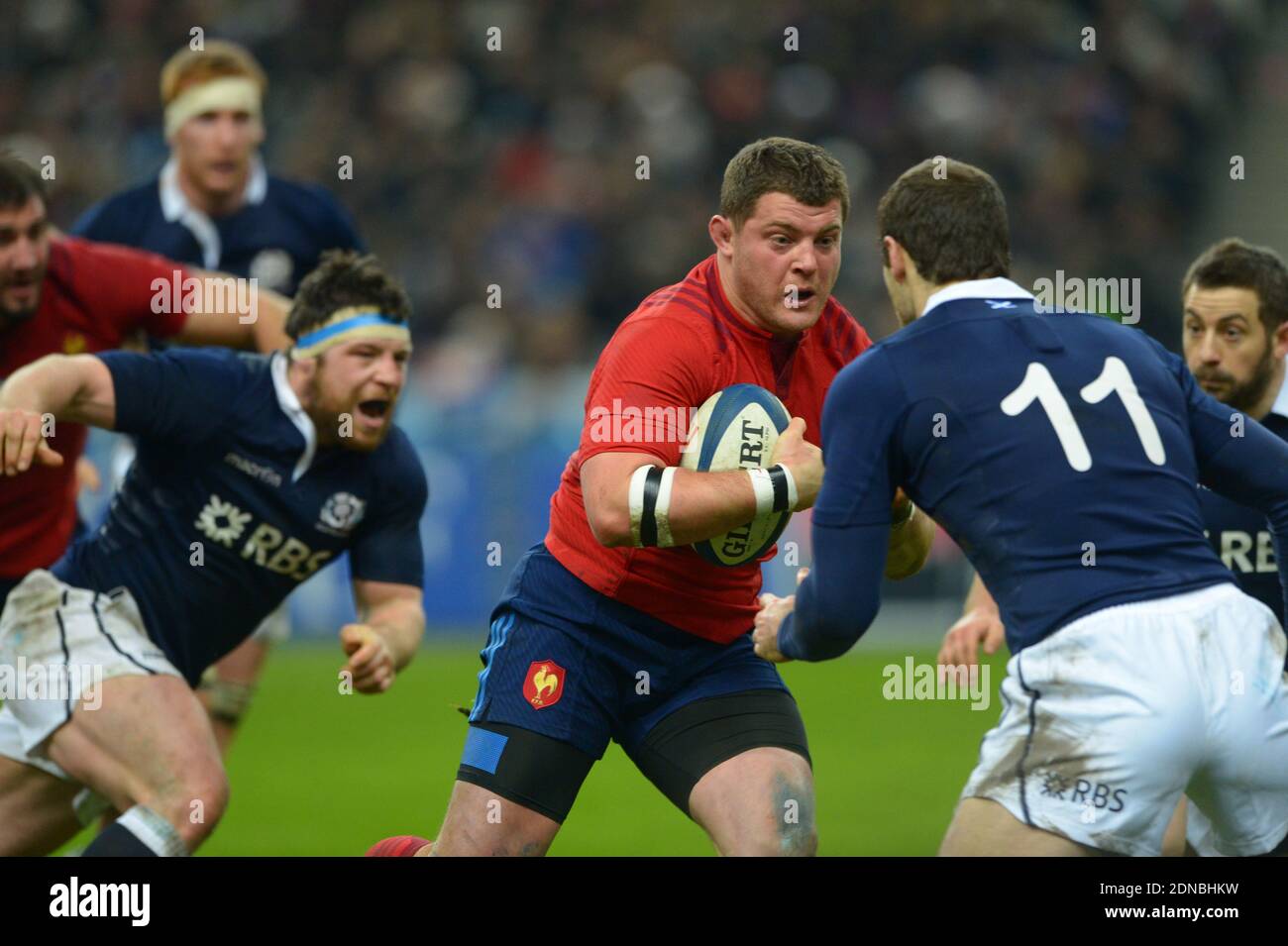 France's -Benjamin Kayser during Rugby RBS 6 Nations Tournament, France ...