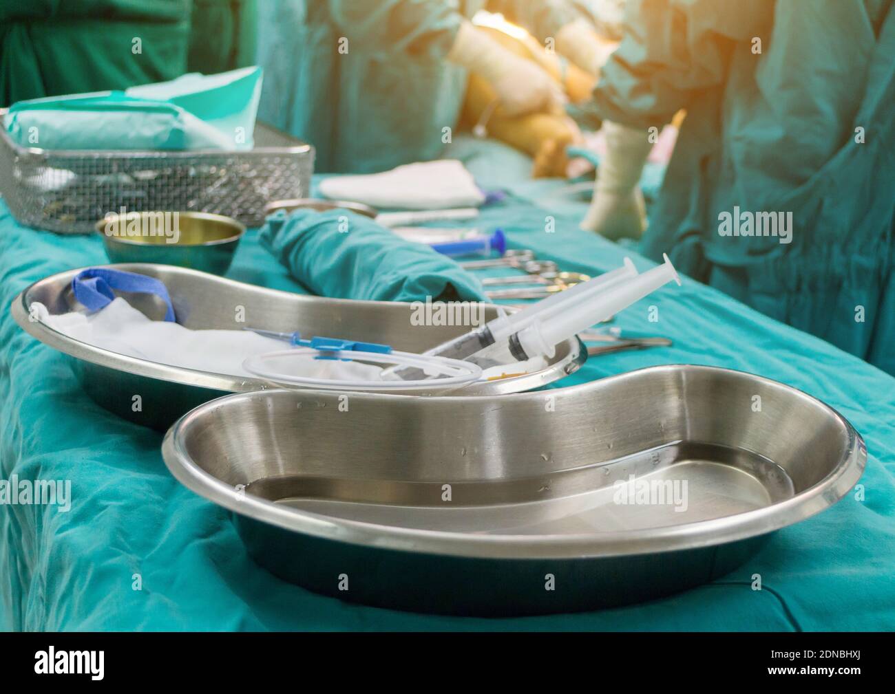 Close-up Of Surgical Equipment On Table In Hospital Room Stock Photo ...