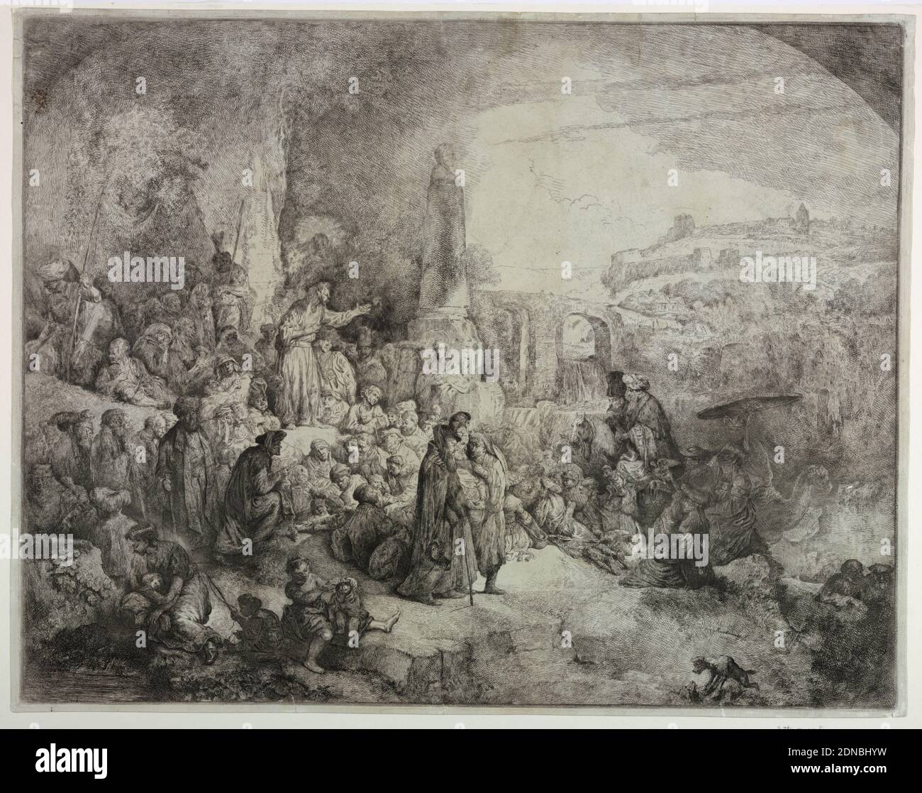 Rembrandt bridge etching hi-res stock photography and images - Alamy