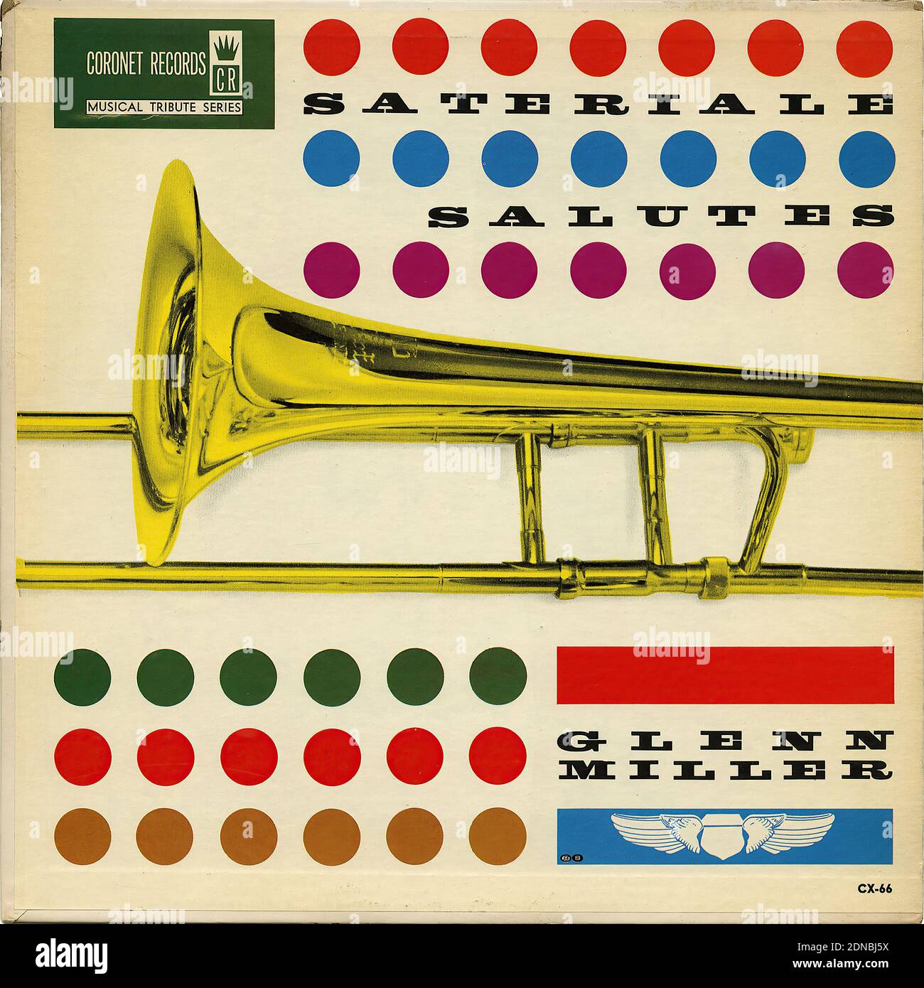 Sateriale Salutes Glenn Miller - Vintage Record Cover Stock Photo - Alamy