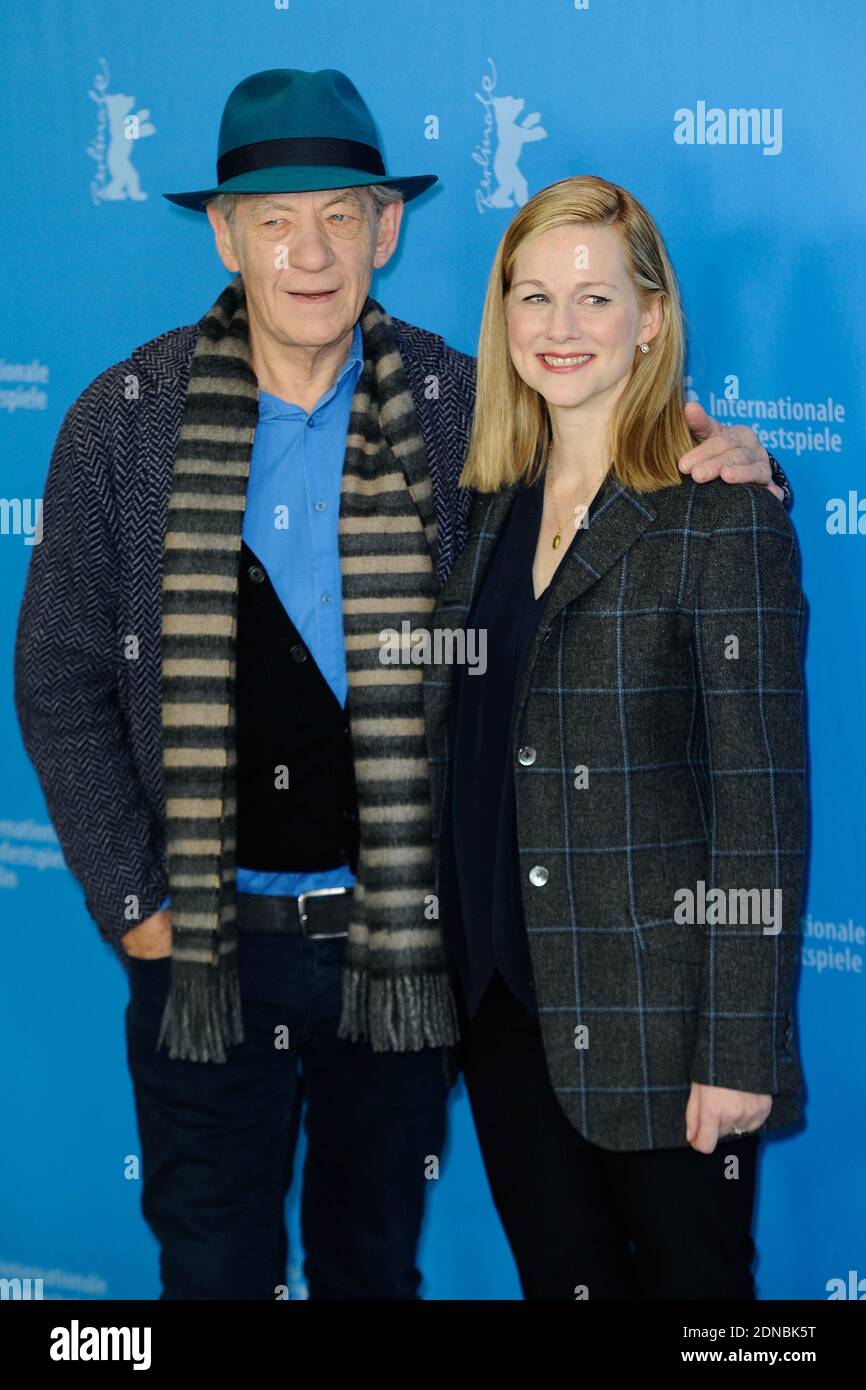 Ian McKellen and Laura Linney attending the 'Mister Holmes' Photocall ...
