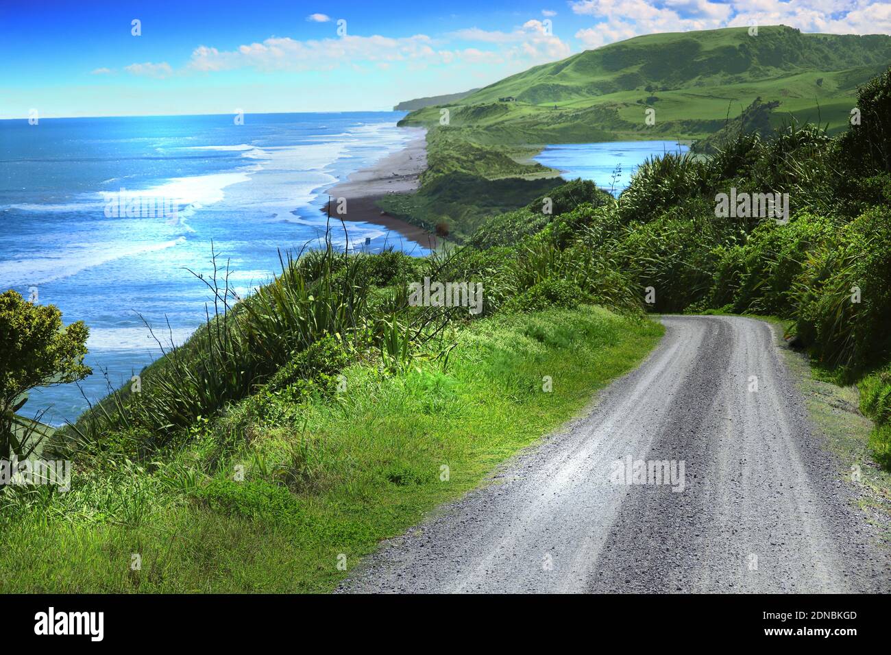 Coastal Vista Awakino, Taranaki, New Zealand Stock Photo - Alamy
