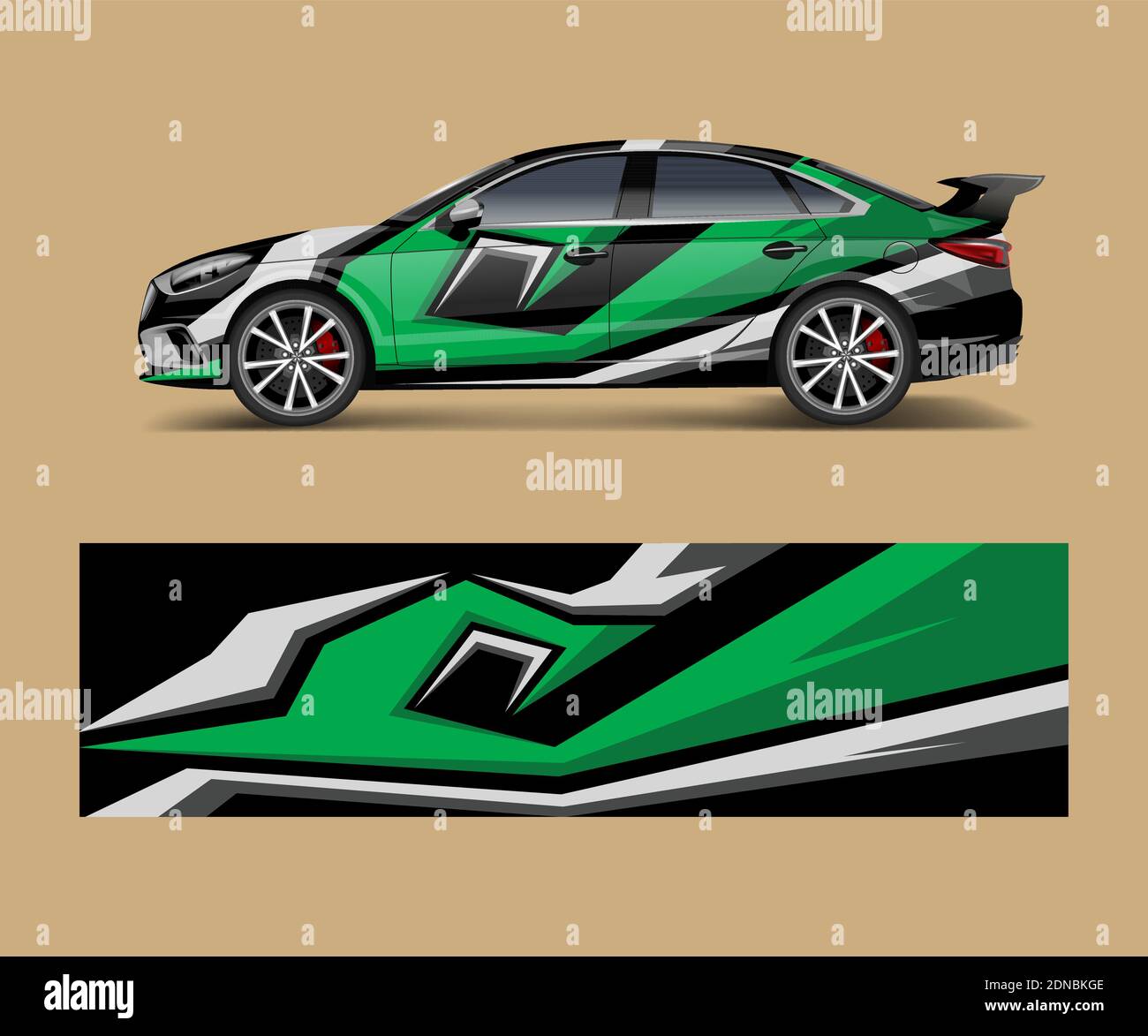 Car decal wrap design vector with wave element . Graphic abstract wave ...