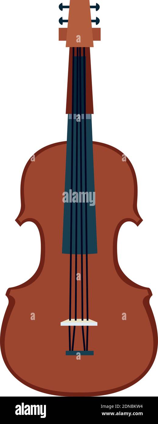fiddle musical instrument isolated icon vector illustration design ...