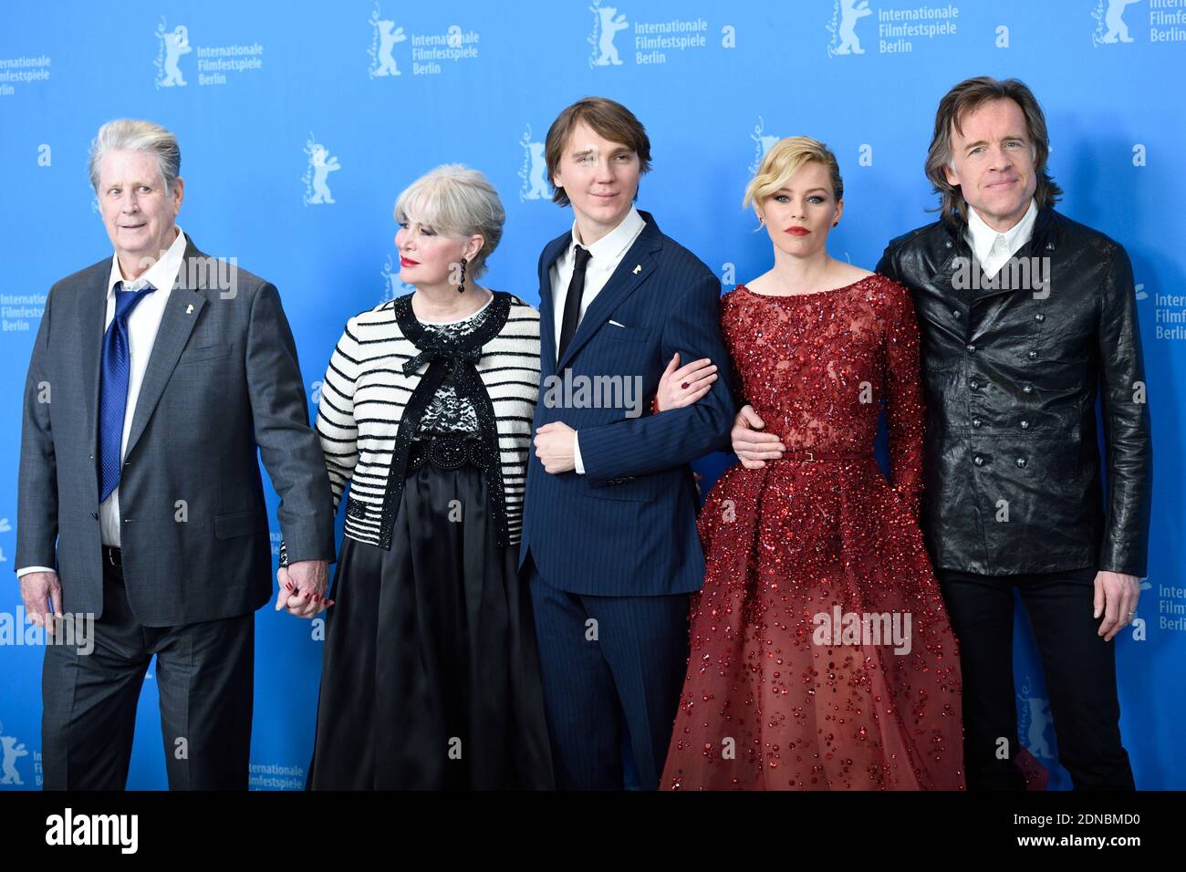 Producer Brian Wilson, his wife Melinda Ledbetter, Dino Jonaeter ...