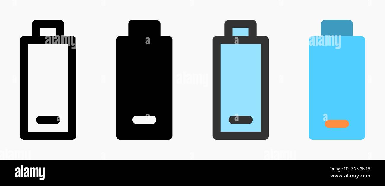 20 percent battery level icon vector suitable for battery indicator ...