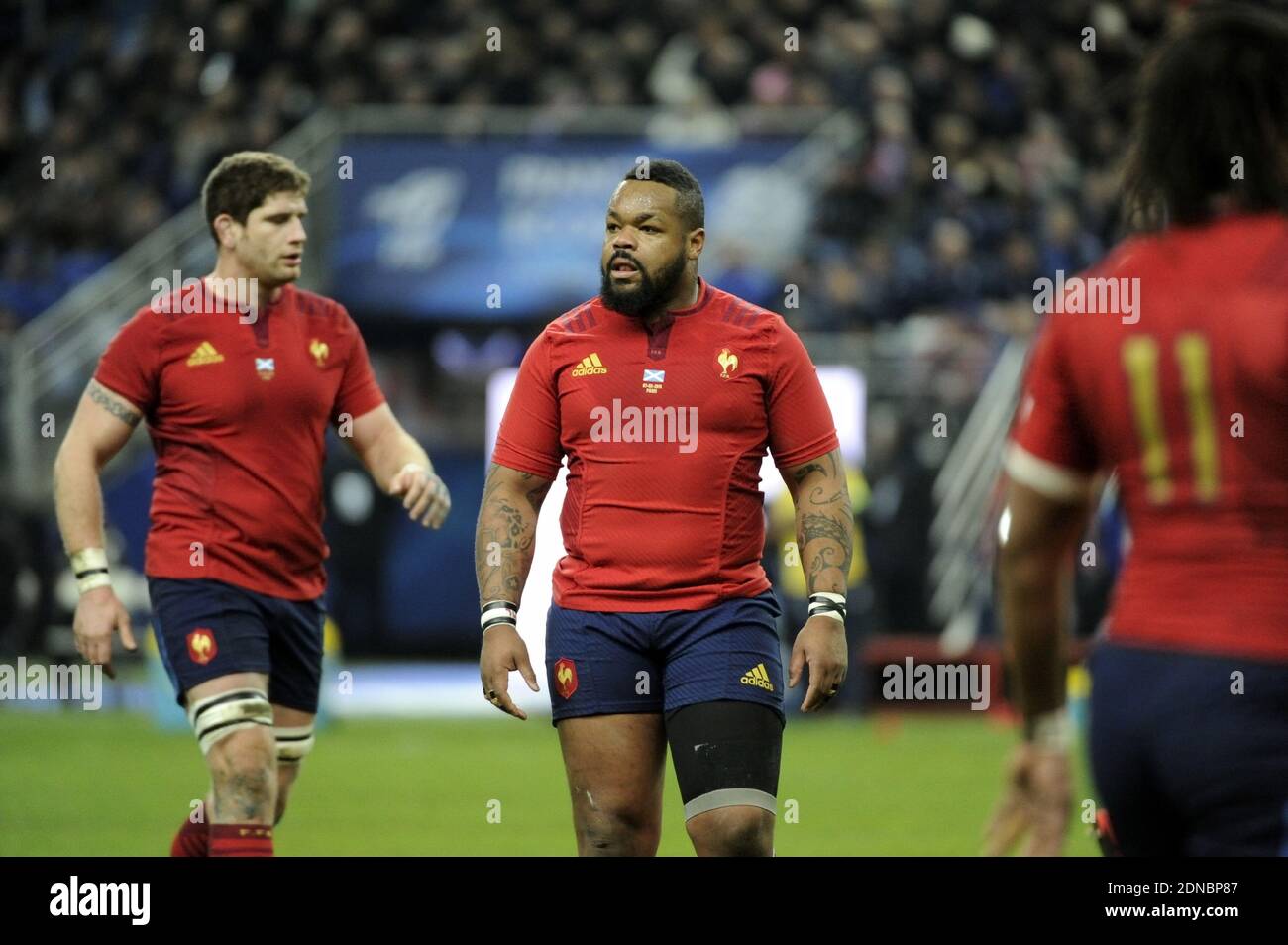 France's Mathieu Bastareaud during the RBS Six Nations rugby match ...