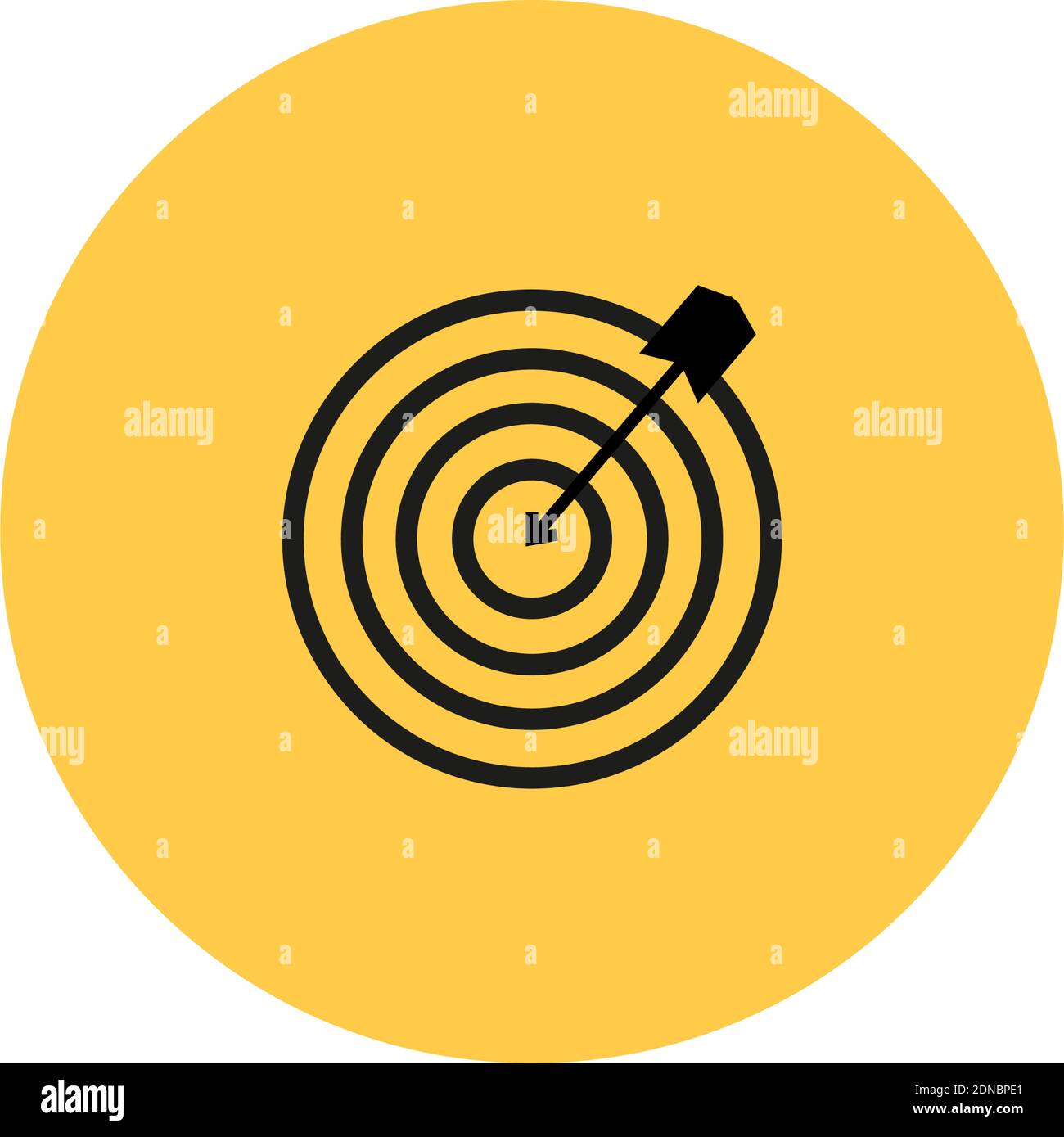 Isolated goal objectives digital marketing icon- Vector Stock Vector ...