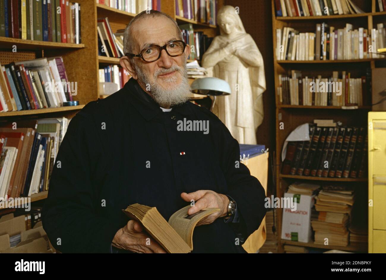 File photo of late French catholic priest L'Abbe Pierre, founder of the ...