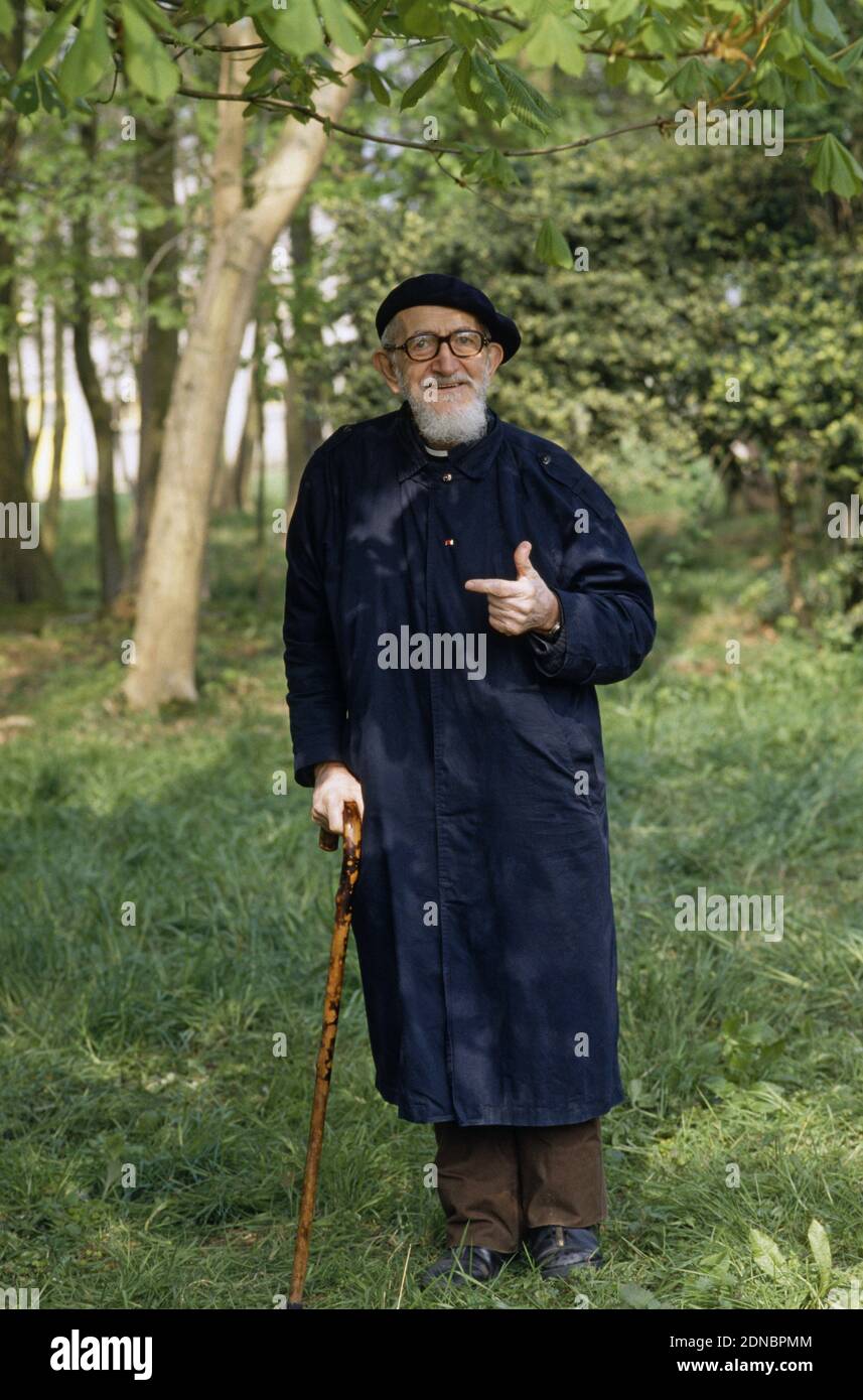 File photo of late French catholic priest L'Abbe Pierre, founder of the ...