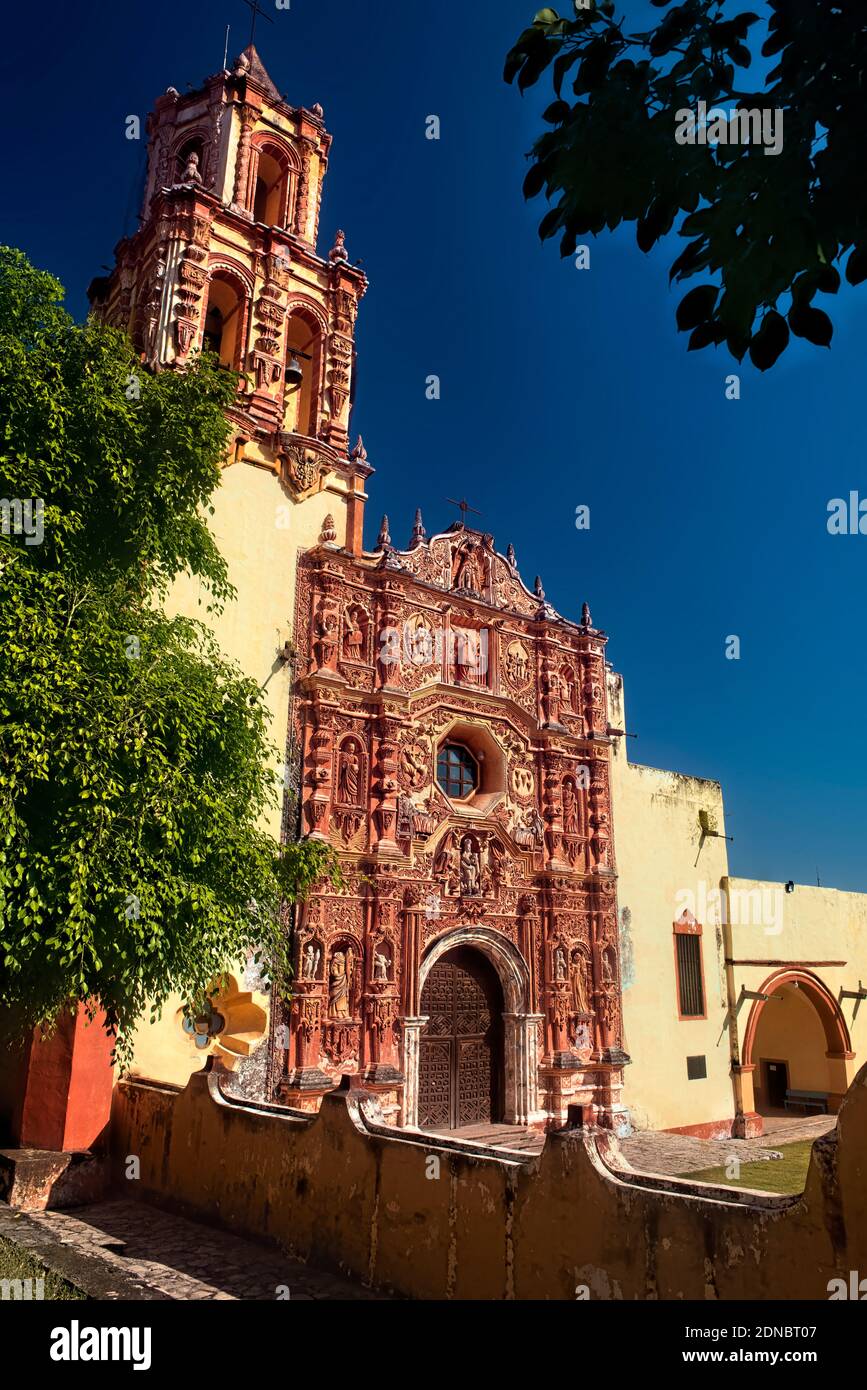 The Misión Santa María del Agua de Landa Franciscan mission in the ...