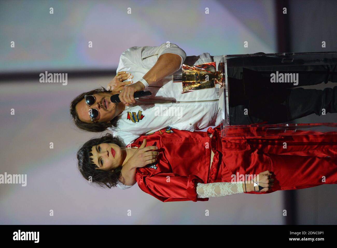 The Do attending the 30th Victoires de la Musique ceremony held at the ...