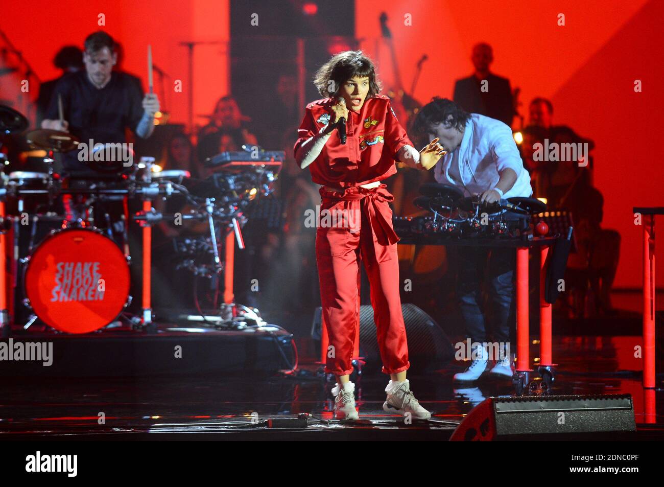 The Do attending the 30th Victoires de la Musique ceremony held at the ...