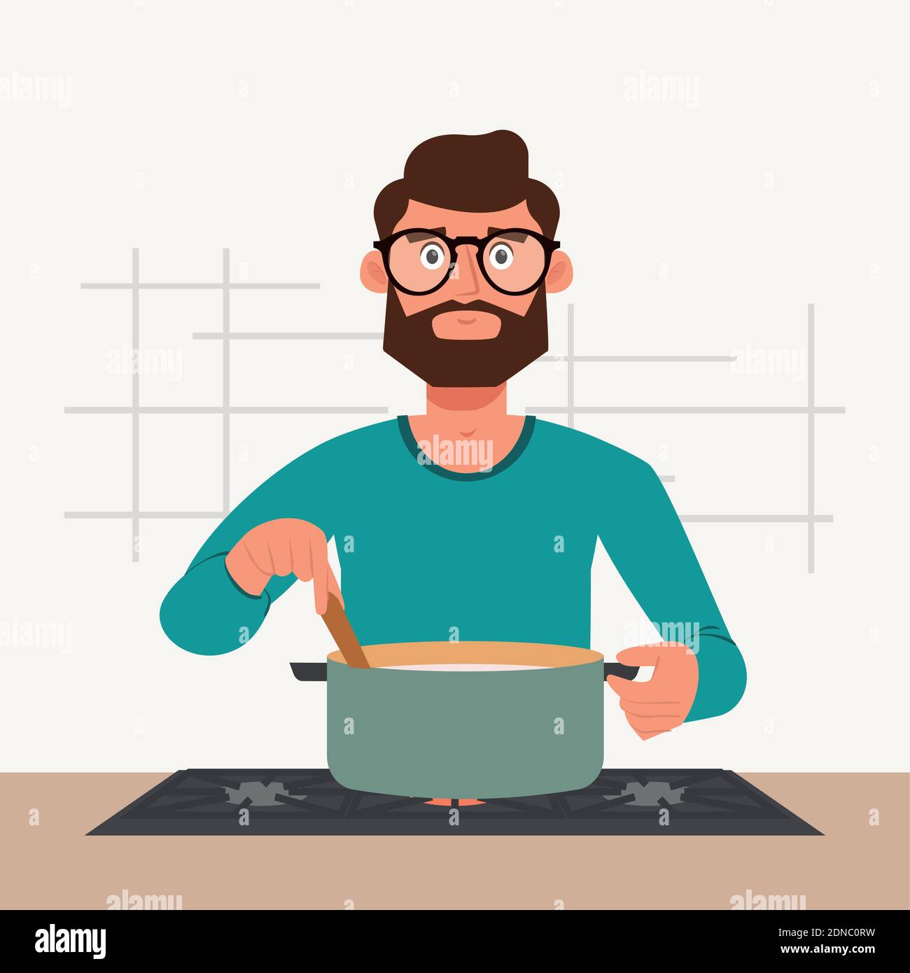 Man Cooking Clip Art