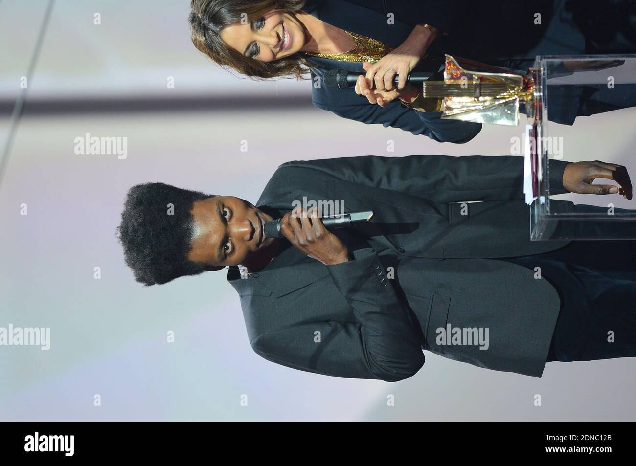 Benjamin Clementine attending the 30th Victoires de la Musique ceremony ...