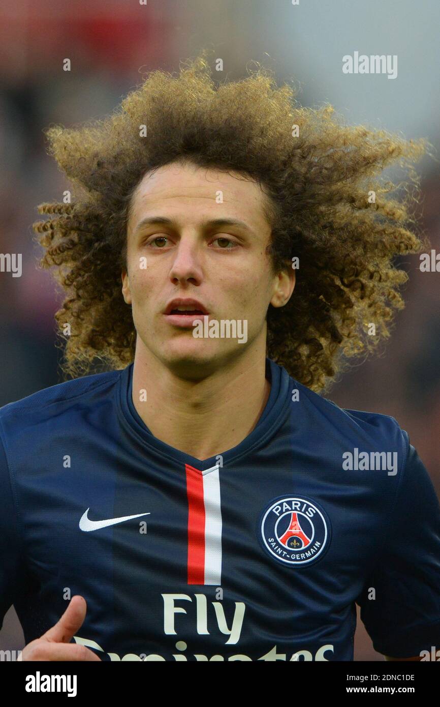 PSG's David Luiz during the French First League soccer match, Paris ...