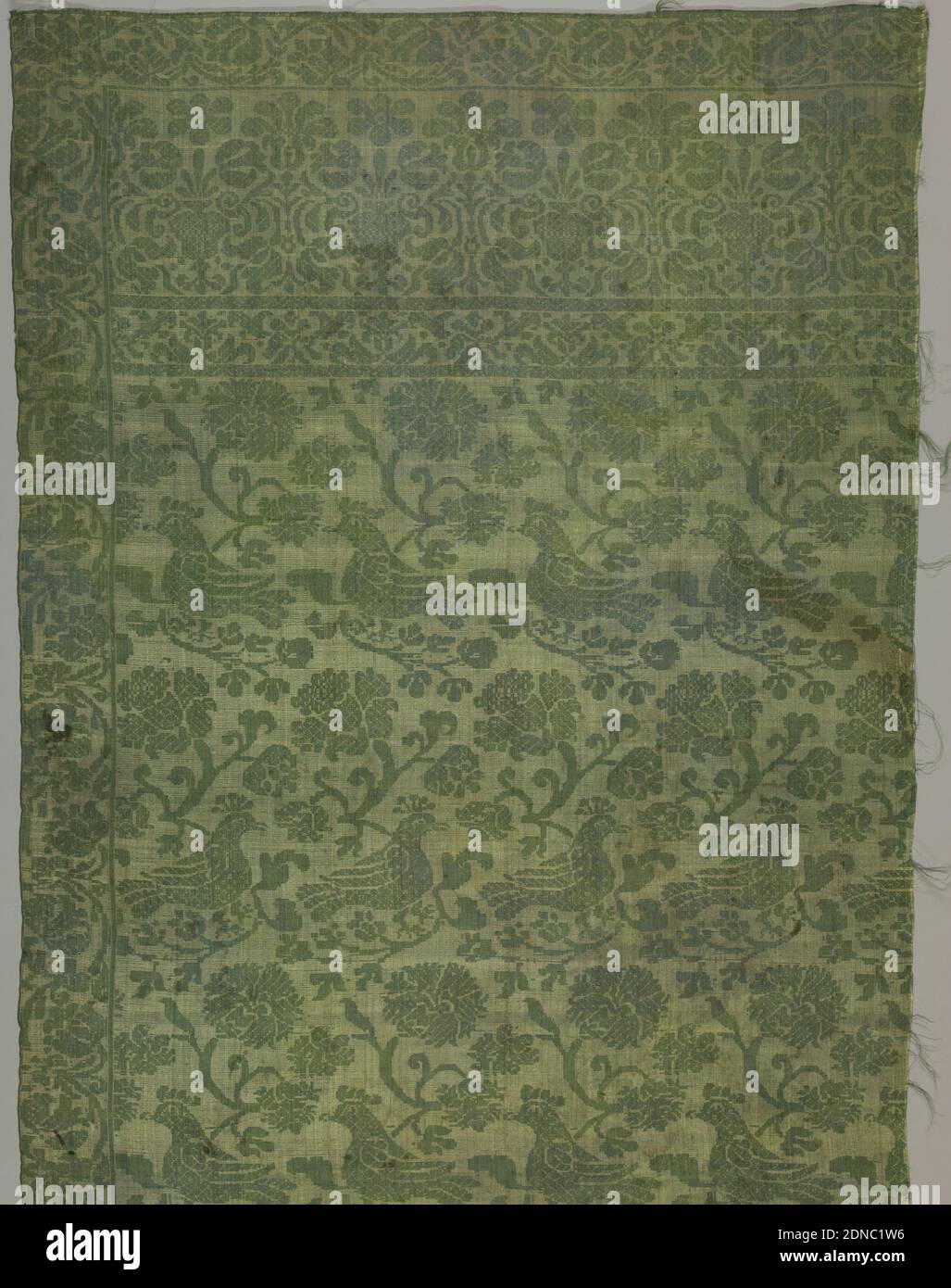 Textile, Medium: silk Technique: plain compound weave, Reversible ...