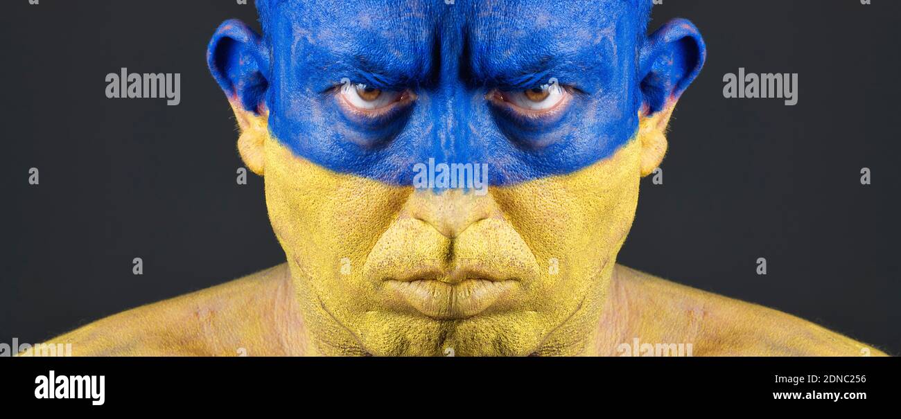 Ukrainian face paint High Resolution Stock Photography and Images - Alamy