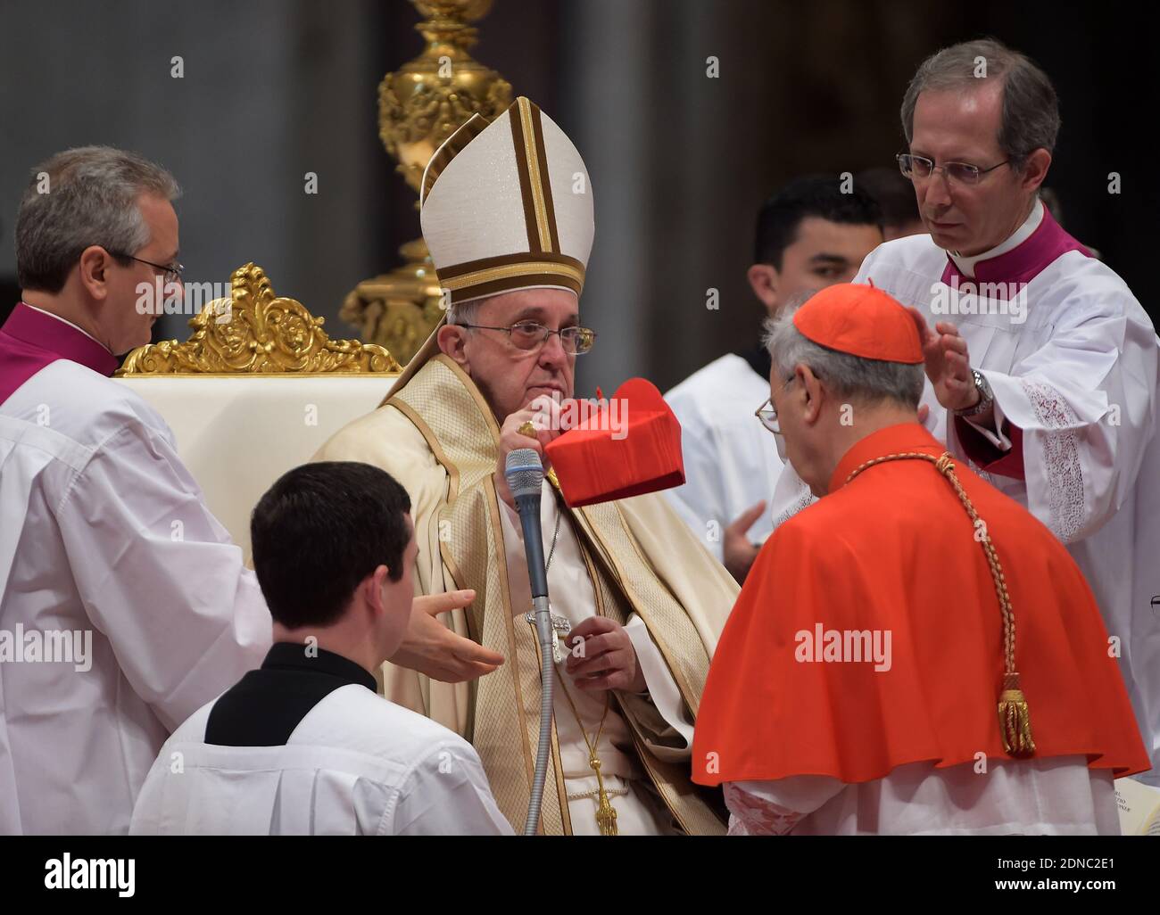 Pope Francis appoints new cardinal french Dominique Mamberti during a ...