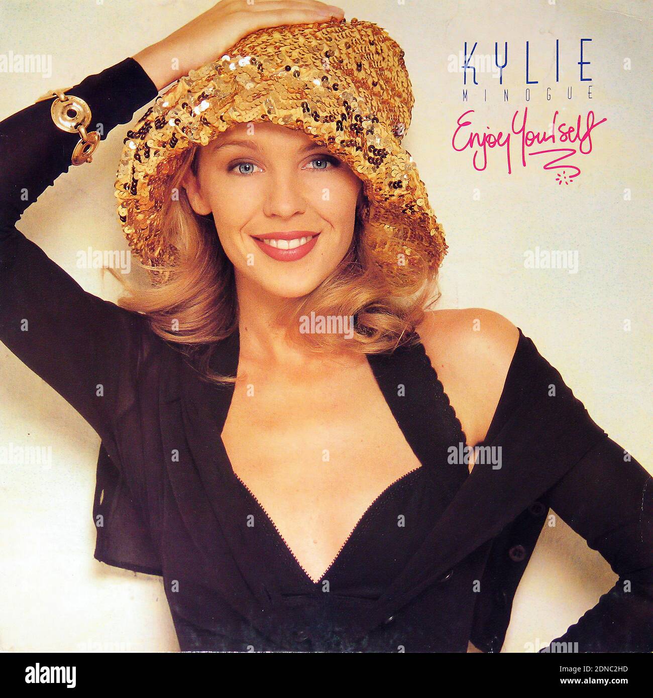 Kylie Minogue Enjoy Yourself - Vintage Vinyl Record Cover Stock Photo ...