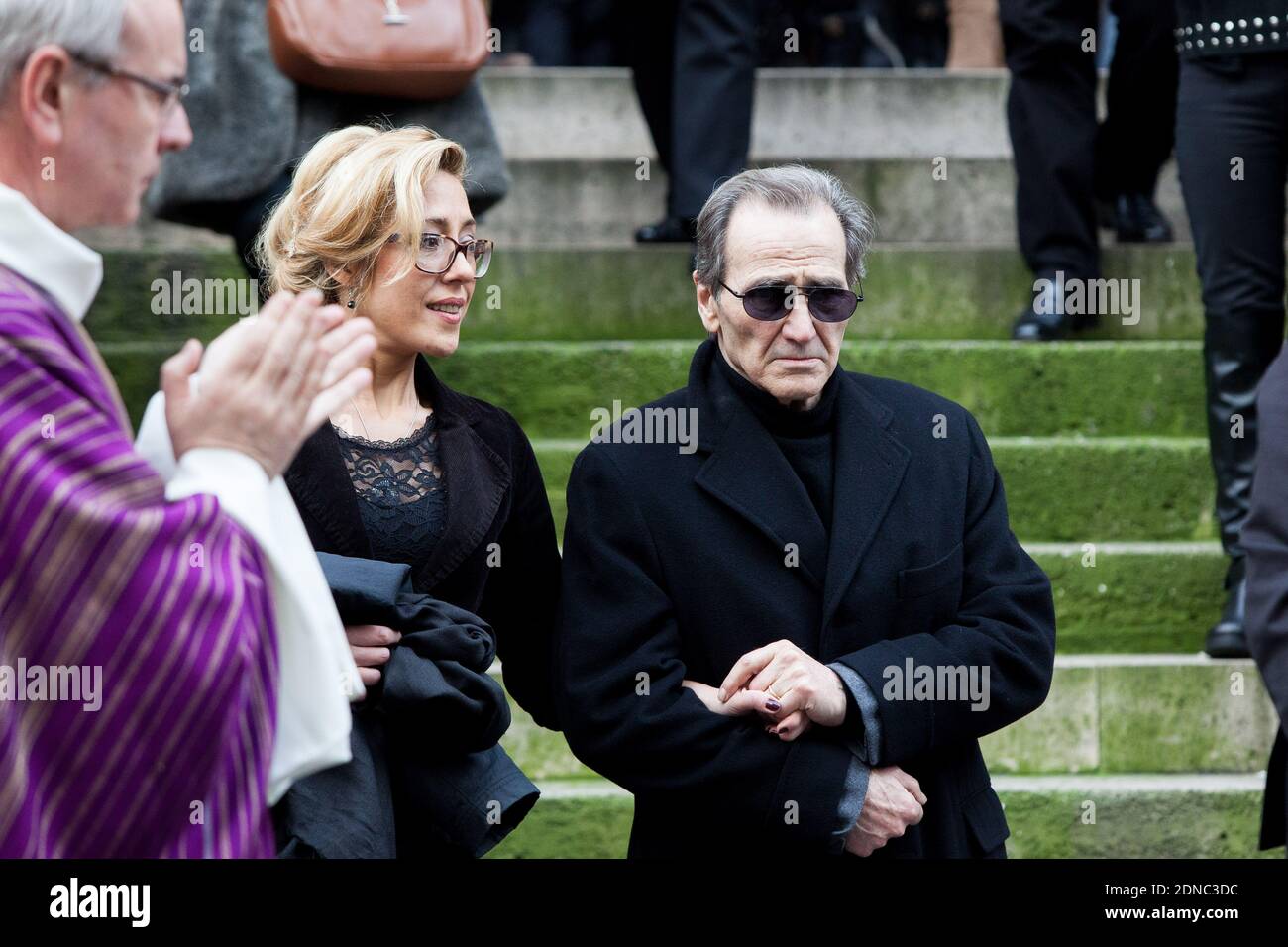 Julia Duchaussoy and Andre Matheron attending the Corinne Le Poulain ...