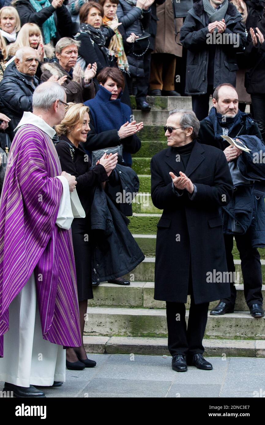 Julia Duchaussoy and Andre Matheron attending the Corinne Le Poulain ...