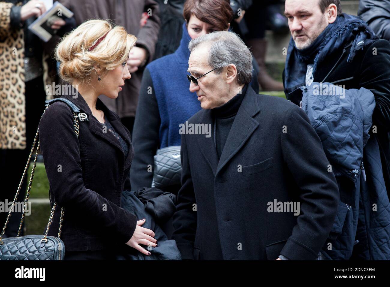 Julia Duchaussoy and Andre Matheron attending the Corinne Le Poulain ...