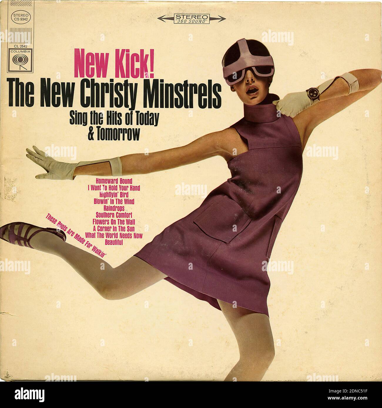 New Kick! - Vintage Record Cover Stock Photo - Alamy