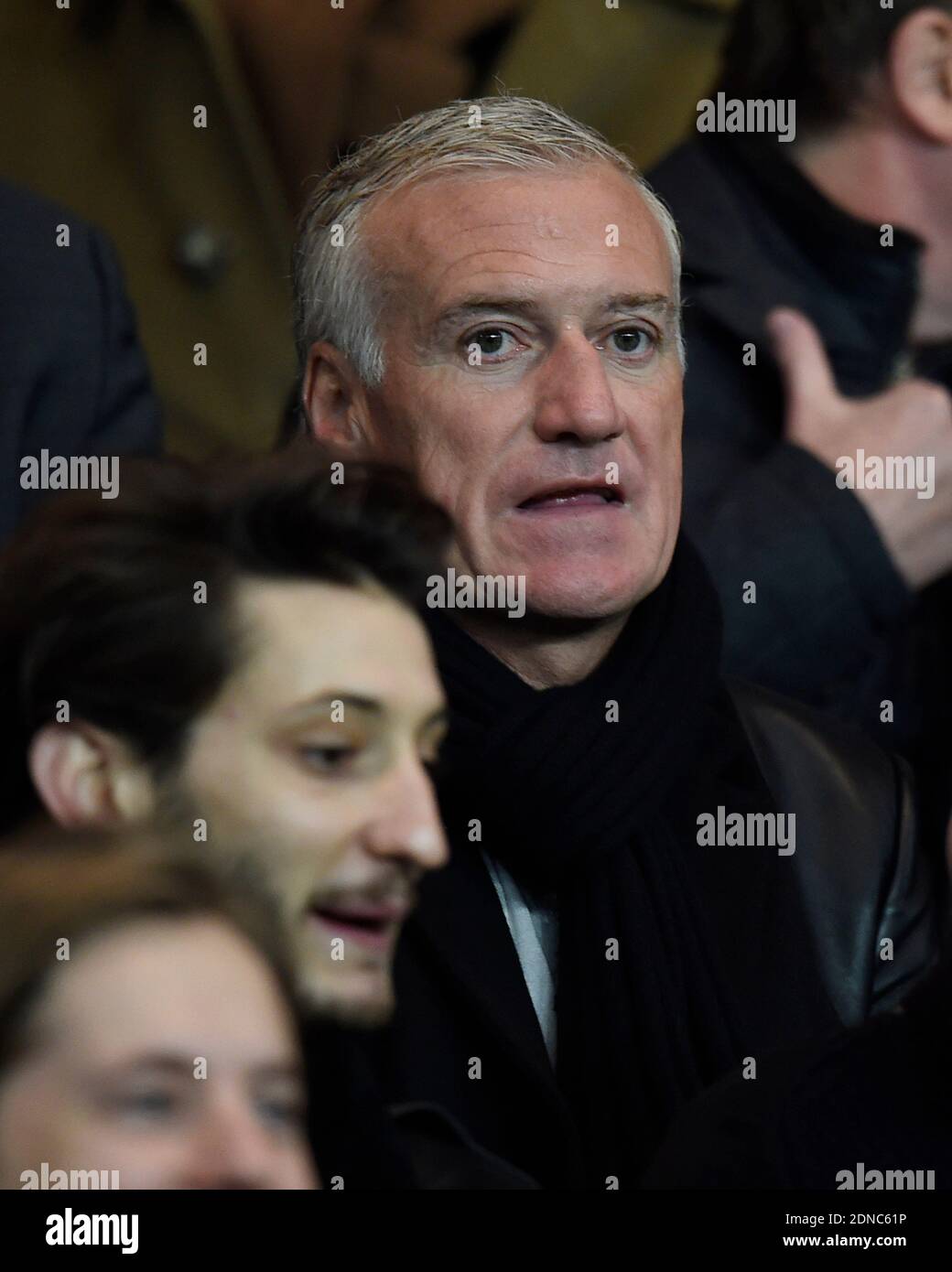 Didier Deschamps attending the UEFA champions League fourth round ...
