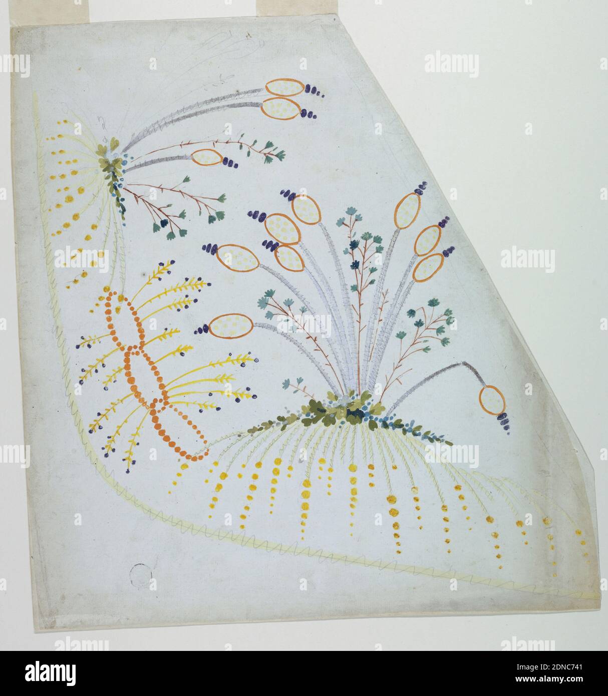 Design for the Embroidery of a Lady's Overskirt of the 'Fabrique de St ...