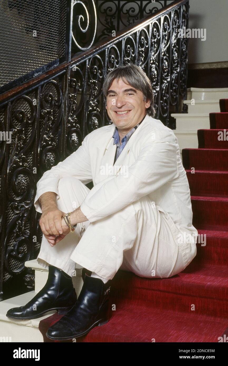 File photo taken in 1989 of French singer Serge Lama in Sete, south of ...